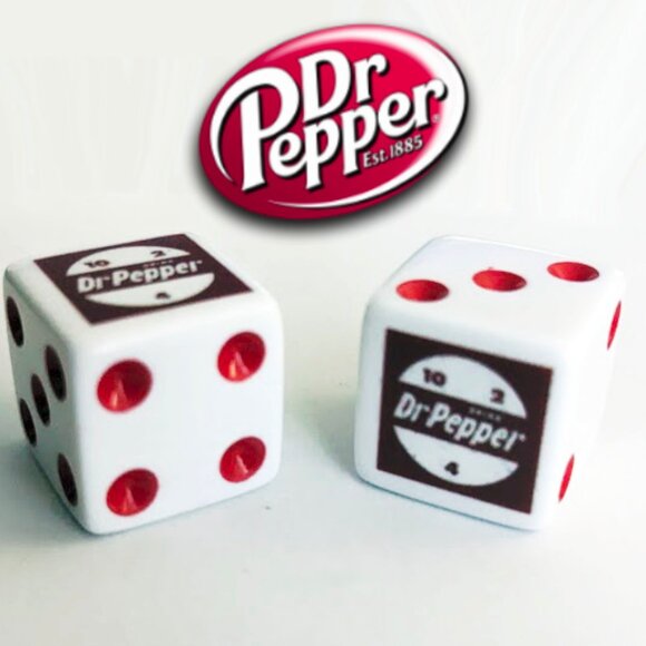 Games | Dr Pepper Dice Pair Set Collectible Board Game Night Rare ...